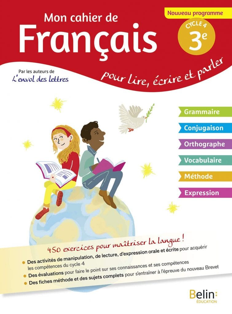 Mon cahier de français 3ème Belin 2017 - LPMarocaine
