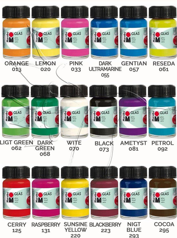Marabu Glass paint 15ml - LPMarocaine