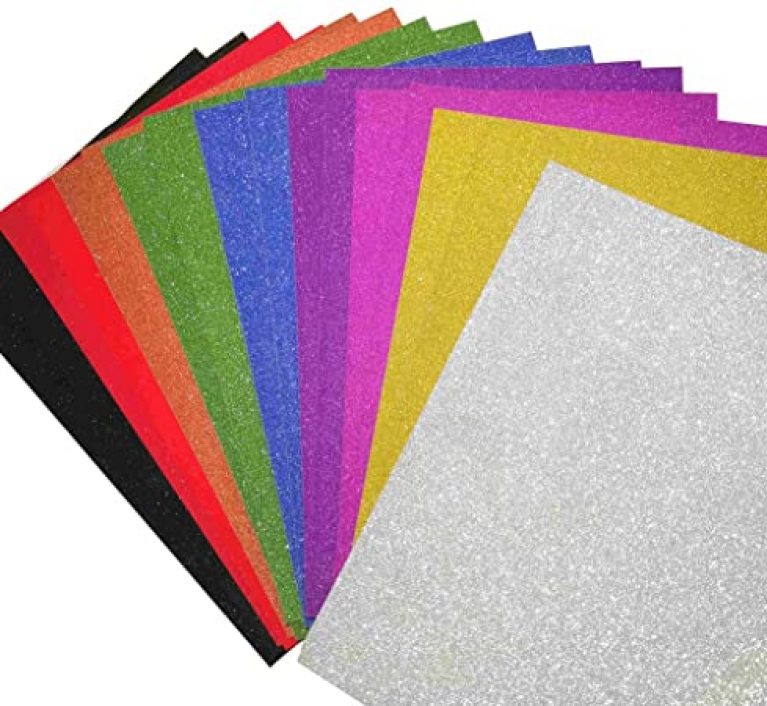 Papier mousse brillant & adhesive A4 10 couleurs - LPMarocaine