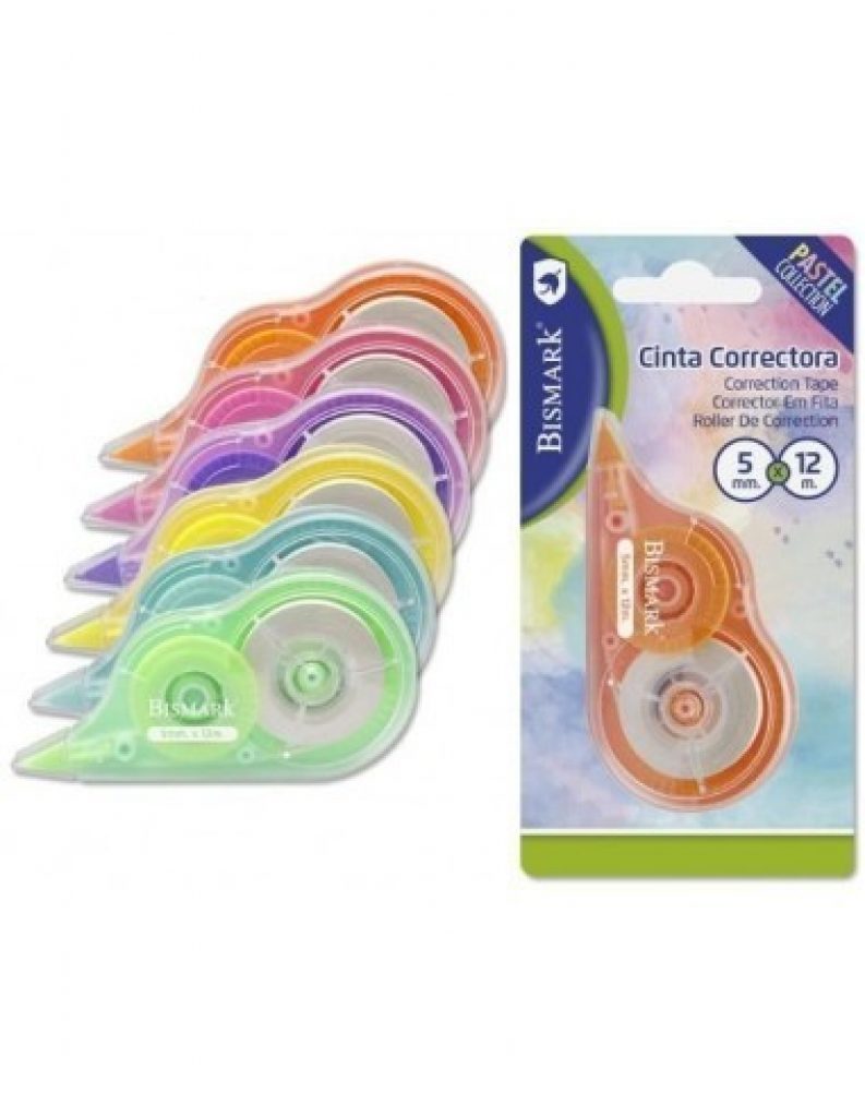 Correcteur Ruban Roller 12m Pastel Bismark - LPMarocaine