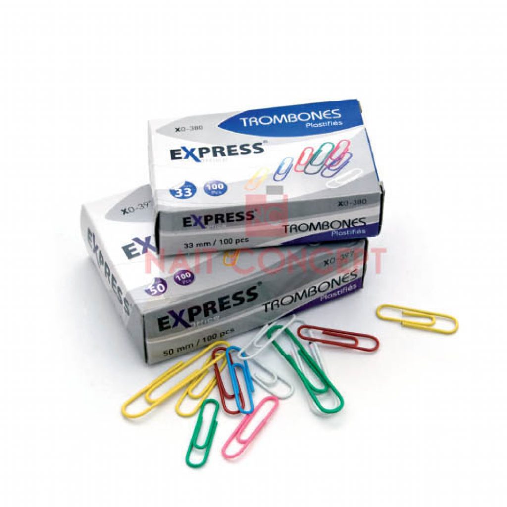 TROMBONES Plastifiés 28mm 100u Express - LPMarocaine