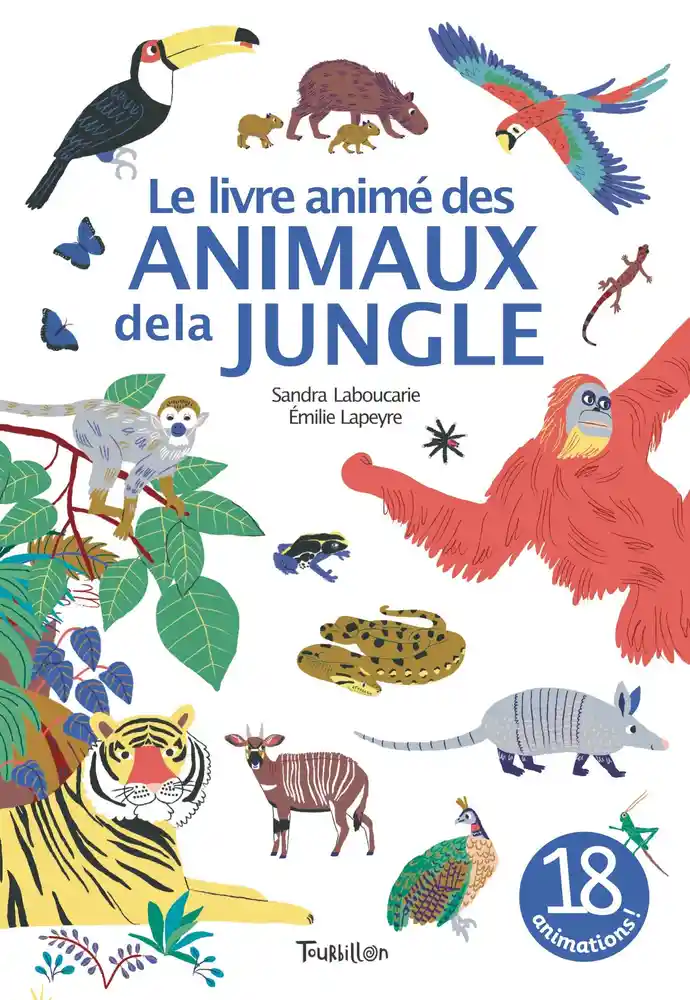 LE LIVRE ANIME DES ANIMAUX DE LA JUNGLE - LPMarocaine