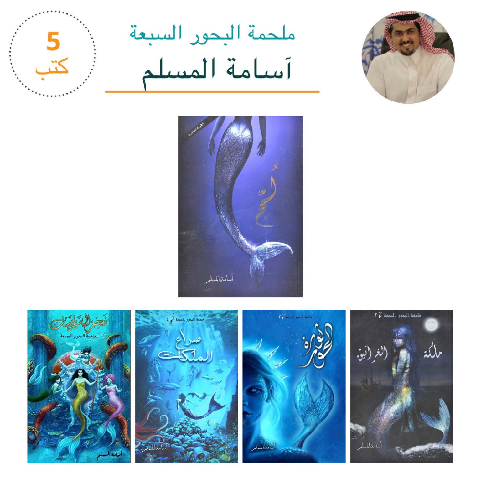 سلسلة ملحمة البحور السبعة 5 أجزاء - LPMarocaine